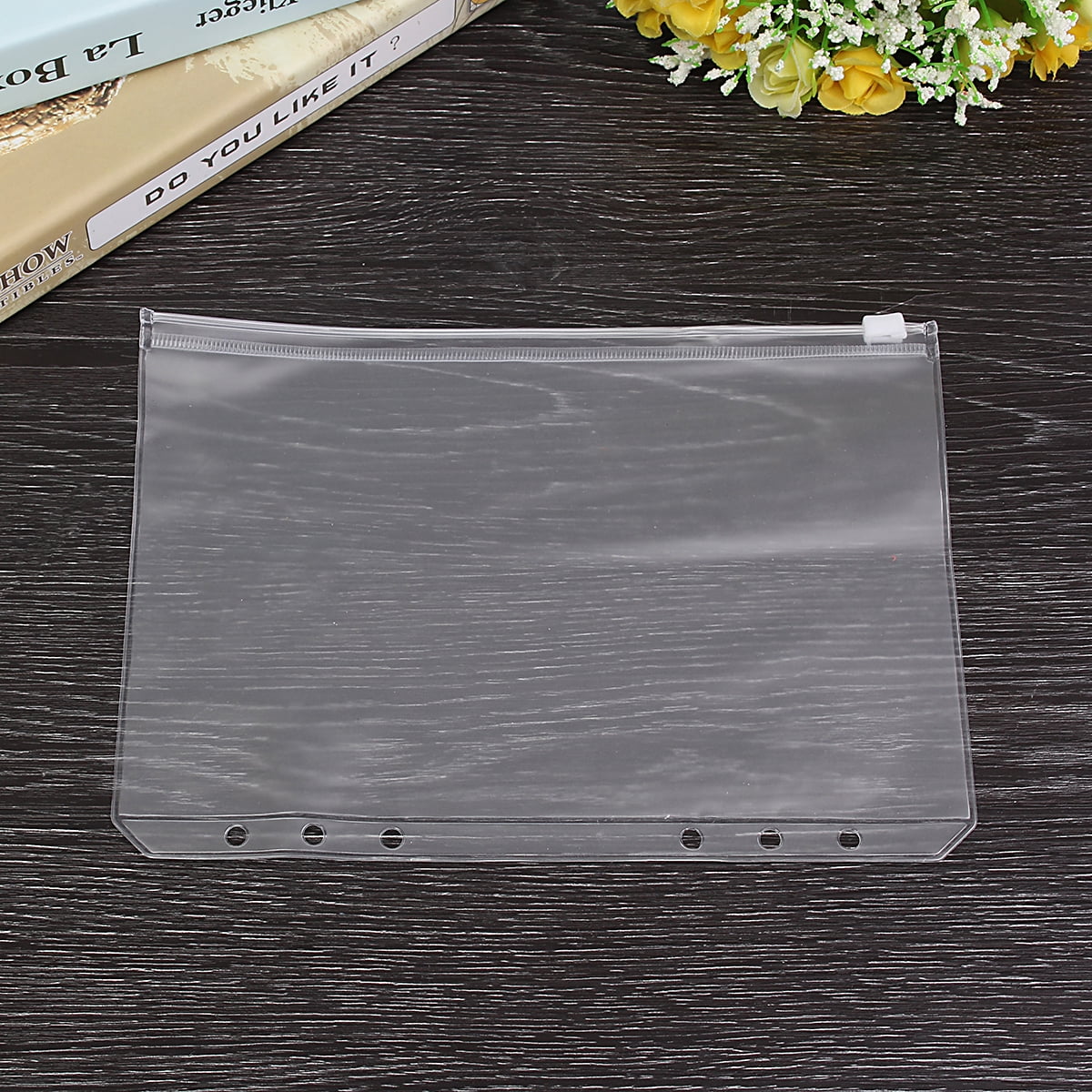 A5 A6 A7 PVC Transparent File Small Things Keeper Organizer for 6 Holes ...