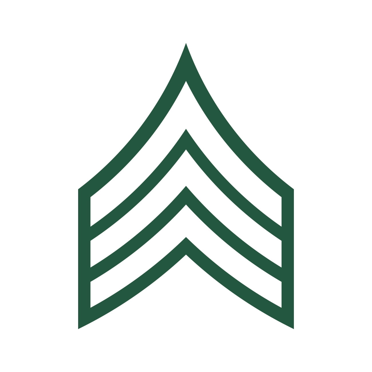 E-5 Sergeant Rank Sticker Decal Die Cut - Self Adhesive Vinyl ...