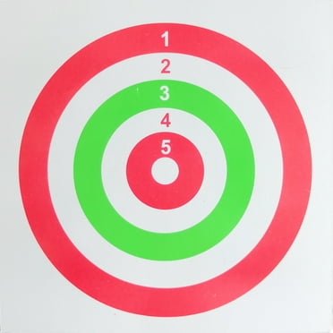 Champion Traps and Targets Fluorescent Orange/Green Bullseye ...