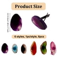 6Pcs 6 Styles Natural Agate Car Air Vent Clips Cute Automotive Interior ...
