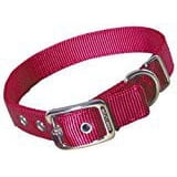 Hamilton 1" Double Thick Nylon Deluxe Dog Collar, 24" long, Red ...