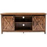 "Yaoping 58"" Farmhouse Sliding Barn Door TV Stand for TVs Up to 65 ...