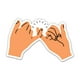 Pinky Promise - 8" Vinyl Sticker - For Car Laptop I-Pad - Waterproof ...