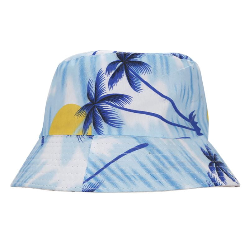 Unisex Summer Fishing Boonie Beach Sun Cap Cotton Bucket Double Sided ...