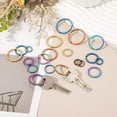20pcs Split Keychain Rings, 25mm Round Flat Keyrings Stainless Steel ...
