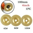 1PC 100mm Vacuum Brazed emery Cup Wheel Grinding Disc for Tile Marble ...