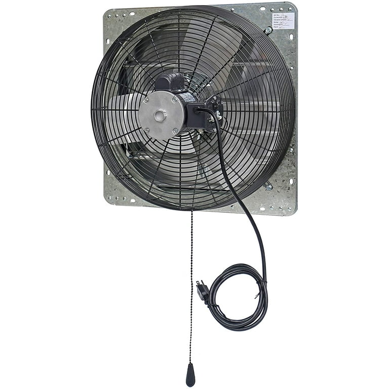 Shutter Mounted Wall Exhaust Fan W/ 9' Cord Plug 12 Inch, 48% OFF