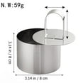 Round Stainless Steel Food Rings Mini Cake Mouss E And Pa Stry Baking ...