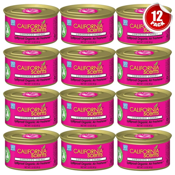 California Scents Spill-Proof Organic Air Freshener, Coronado Cherry ...