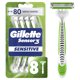 Gillette Sensor3 Sensitive Men's Disposable Razor, 8 CT - Walmart.com