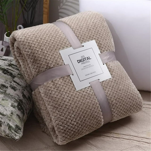 AURIGATE Cotton Blanket , Luxury Blankets for Any-Home Decor, Waffle ...