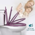 Toilet Seat, Slow Close, Soft Touch, Ultra-Smooth Matte Finish (No ...