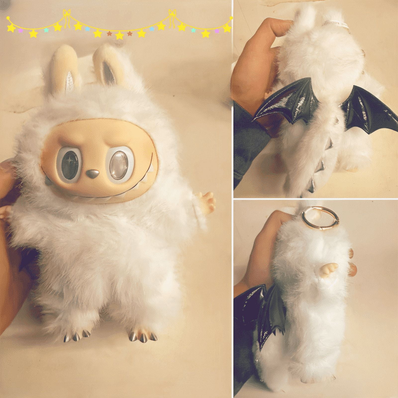 Venta caliente Monster Labubu Zimomo Angel Diy Muñeca Figura Vinilo ...