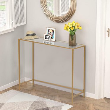 Ktaxon Modern Console Table with 3 Drawers and 3 Storage Shelves, 58 ...