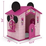 Disney Minnie Mouse Plastic Indoor,Outdoor Playhouse with Easy Assembly ...