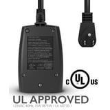 Fosmon Outdoor Photocell Sensor Timer, Waterproof Plugin with Remote ...