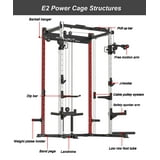 EONFITOmni Power Cage Home Gym Package, 1000LBS Multi-Functional ...