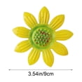 Iron Daisy Wall Hanging Decor, 3D Flower Garden Decoration for Outdoor ...