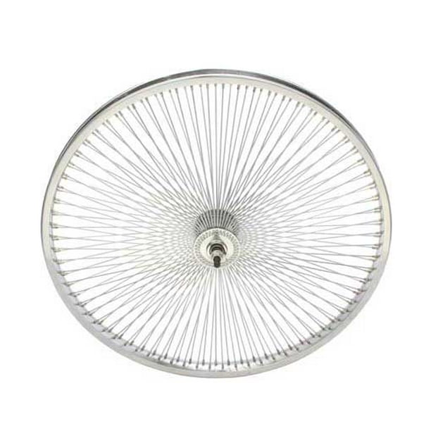 24" 144 Spoke Front Wheel 14G Chrome. Bicycle wheel, bike wheel ...