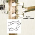 Chrome Framed Sliding Shower Door Towel Bar and Brackets - 30" long x 2 ...