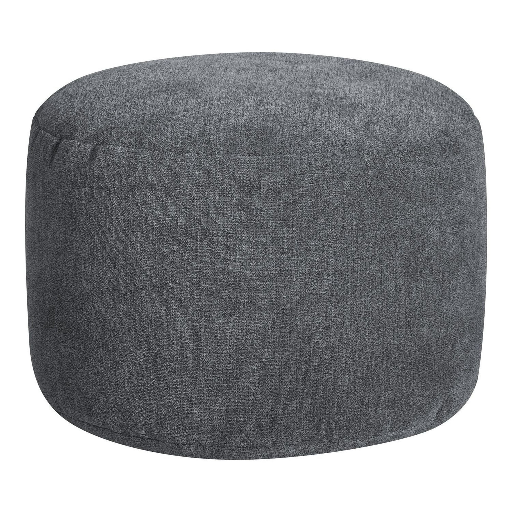 Click here for Gouchee Home Dotcom Alfa Round Charcoal Pouf - Sof... prices