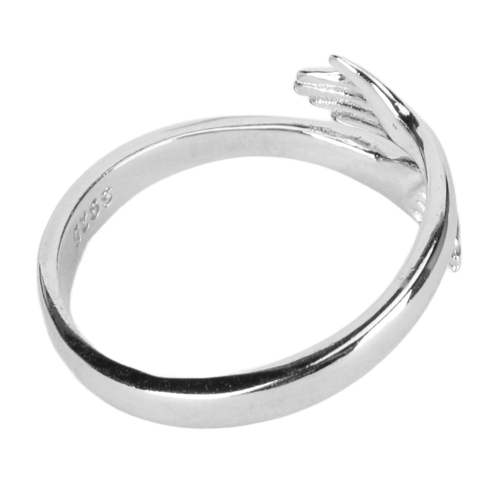 Click here for Amonsee Silver Open Ring  Safe Adjustable Hug Ring... prices