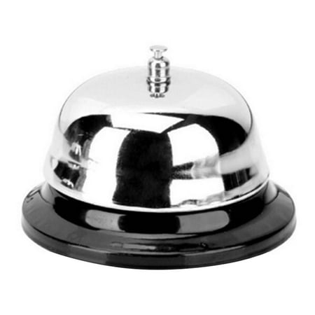 8.5x5.5cm Stainless Steel Bar Bell Desk Kitchen Hotel Counter Reception ...