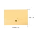 REGALWOVEN Mini Envelopes, Small Holders Retro Gold Heart Business ...