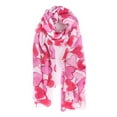 2-Pack Valentines Day Scarf for Women - Pink & Red Heart Print Scarf ...