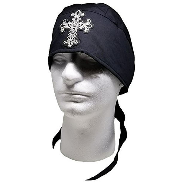 Buy Caps and Hats Christian Doo-Rag with Sweatband Motorcycle Skull Cap ...