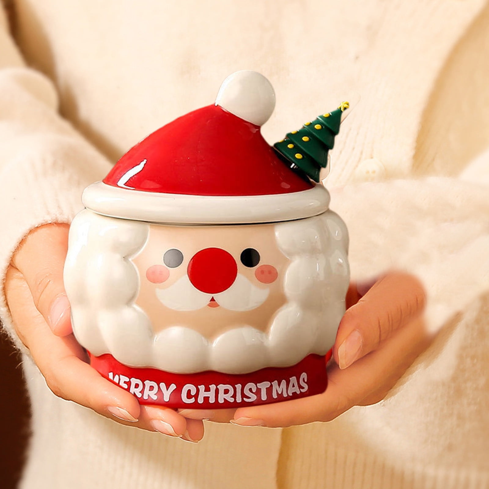 Click here for Vaidha Festive Santa Claus Relief Mug Set With Lid... prices
