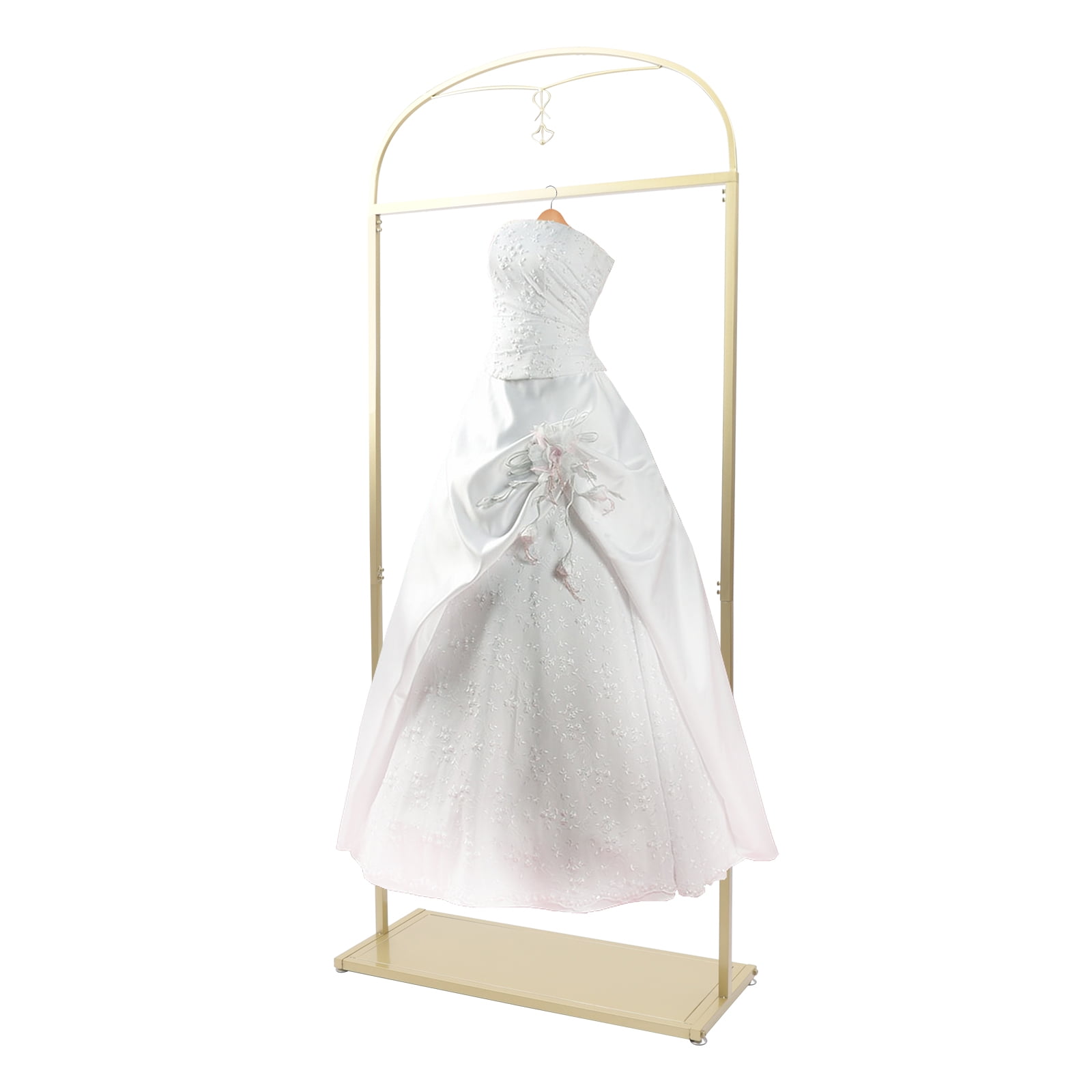 Miumaeov Gold Wedding Dress Clothes Rack Metal Freestanding Garment ...