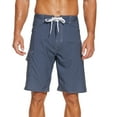 Conairie Mens Swim Trunks Color Block Elastic Waist Quick Dry Bathing ...