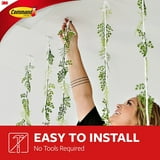 Command Ceiling Hooks 3 Plastic Hooks 4 Foam Strips White, 12 Pack ...