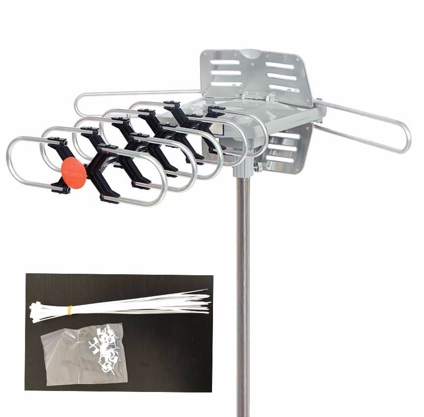 AbleSignal OUTDOOR HDTV TV ANTENNA MOTORIZED AMPLIFIED HIGH GAIN 36dB ...