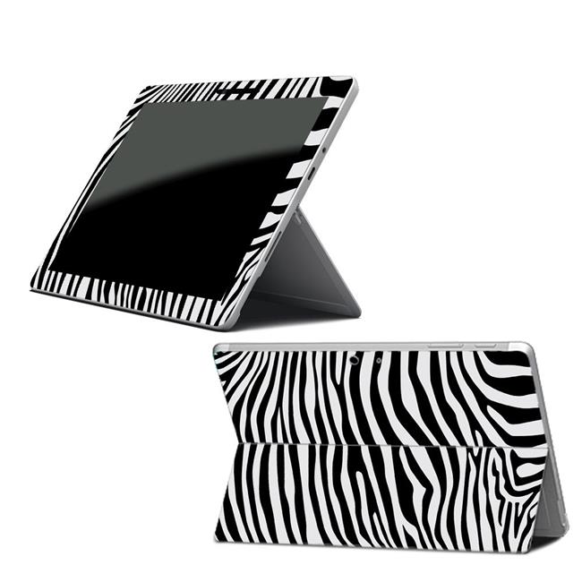 MightySkins MISURFGO-Black Zebra Skin for Microsoft Surface Go - Black ...
