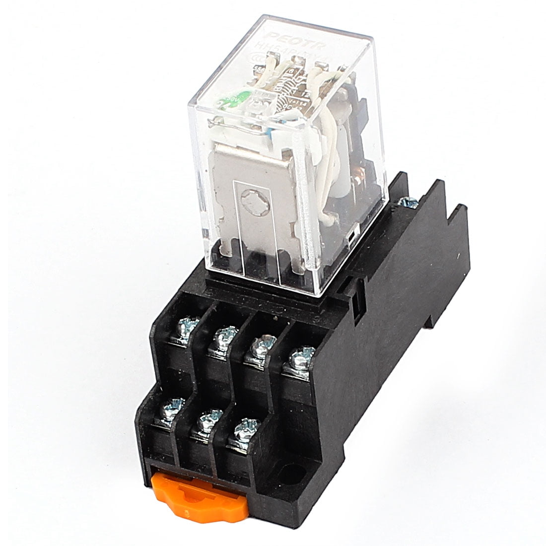 HH54P DC 12V Coil 14Pin 4PDT Electromagnetic Power Relay w Socket Base | Walmart Canada