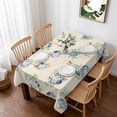 Coastal Ocean Shell Conch Table Cloth 60x84in, Waterproof Rectangle ...