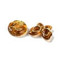 500g Transparent Acrylic Beads Metal Enlaced Mixed Shapes Saddle Brown ...
