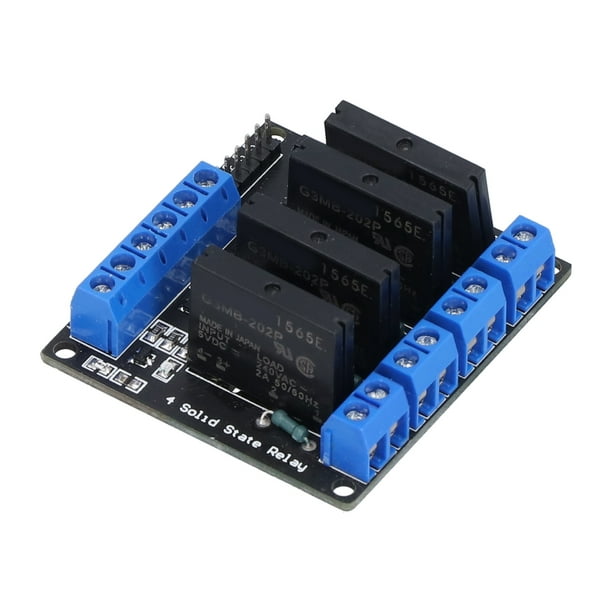 Solid Relay Module 4 Channel Solid State Relay Module With Fuse for DIY ...