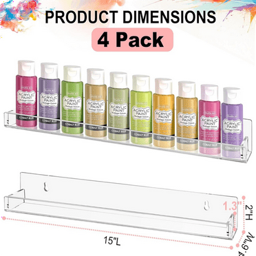 Craft Paint Storage Organizer 63 Holes Vertical Paint Rack Stand Wall ...