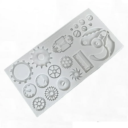 Mechanical Gear Shape Silicone Molds for DIY Cake Fondant Biscuit ...