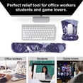 Mosiso Ergonomic Keyboard & Mouse Pad Set with Wrist Rest, Non-Slip ...