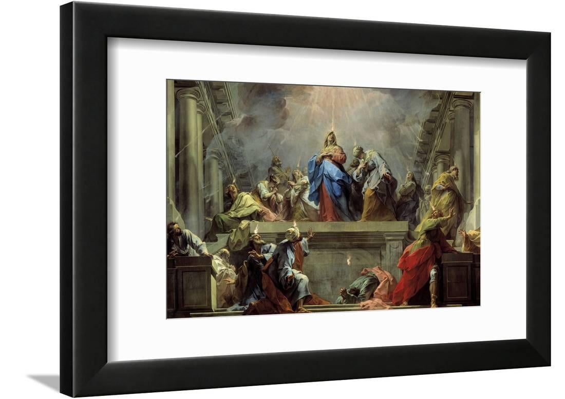 Pentecost Framed Print Wall Art by Jean Restout Sold by Art.Com ...