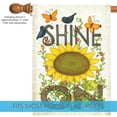 Toland Home Garden Sunflower Shine On Positive Flower Flag Double Sided ...
