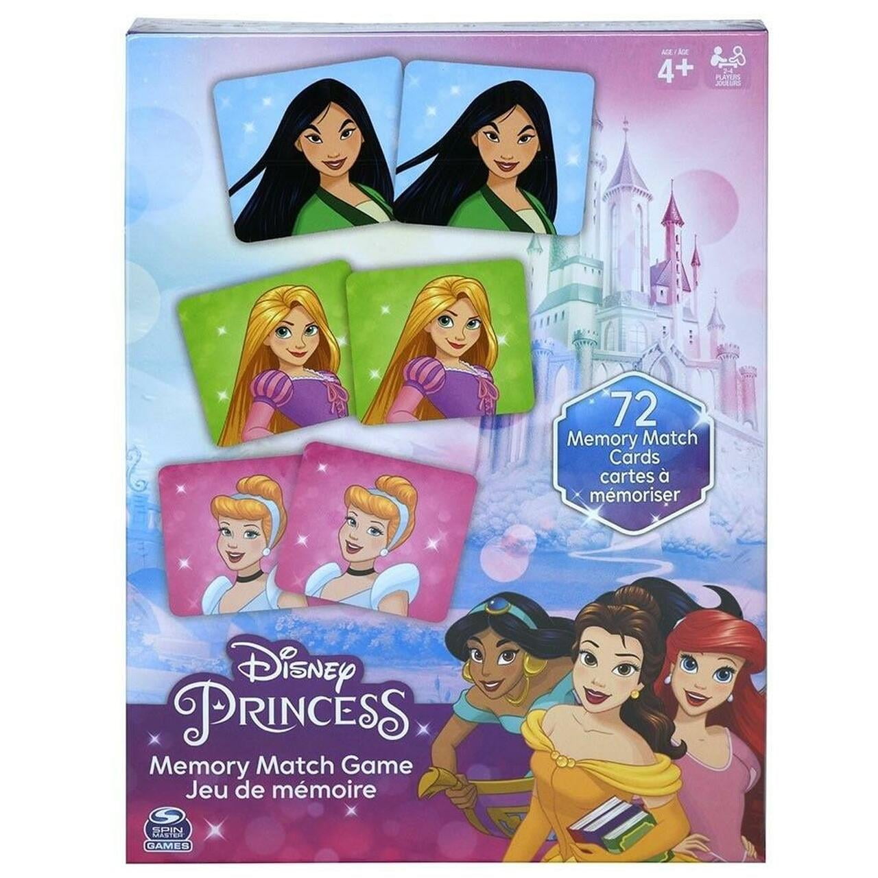 Disney Princess 72-Piece Match Game - Kid's Educational Game - Walmart.com