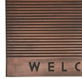 Mainstays Welcome Copper Rubber Wood Slat Outdoor Doormat, 18" x 30 ...