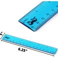 Mr. Pen, 6 Inch Plastic Rulers, Assorted Colors, 6 Pack, Metric and Imperial Measurements ...