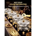 4 Pack Chafing Dishes for Buffet, Stainless Steel Pan with Lid, 6QT ...