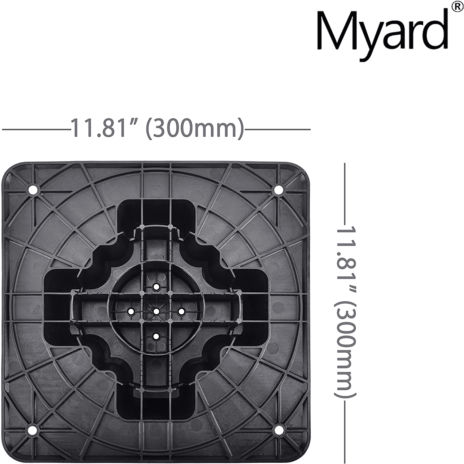 Buy Myard PNP116060 6X6 (Actual 5.5X5.5) Inches Post Base Cover Skirt ...